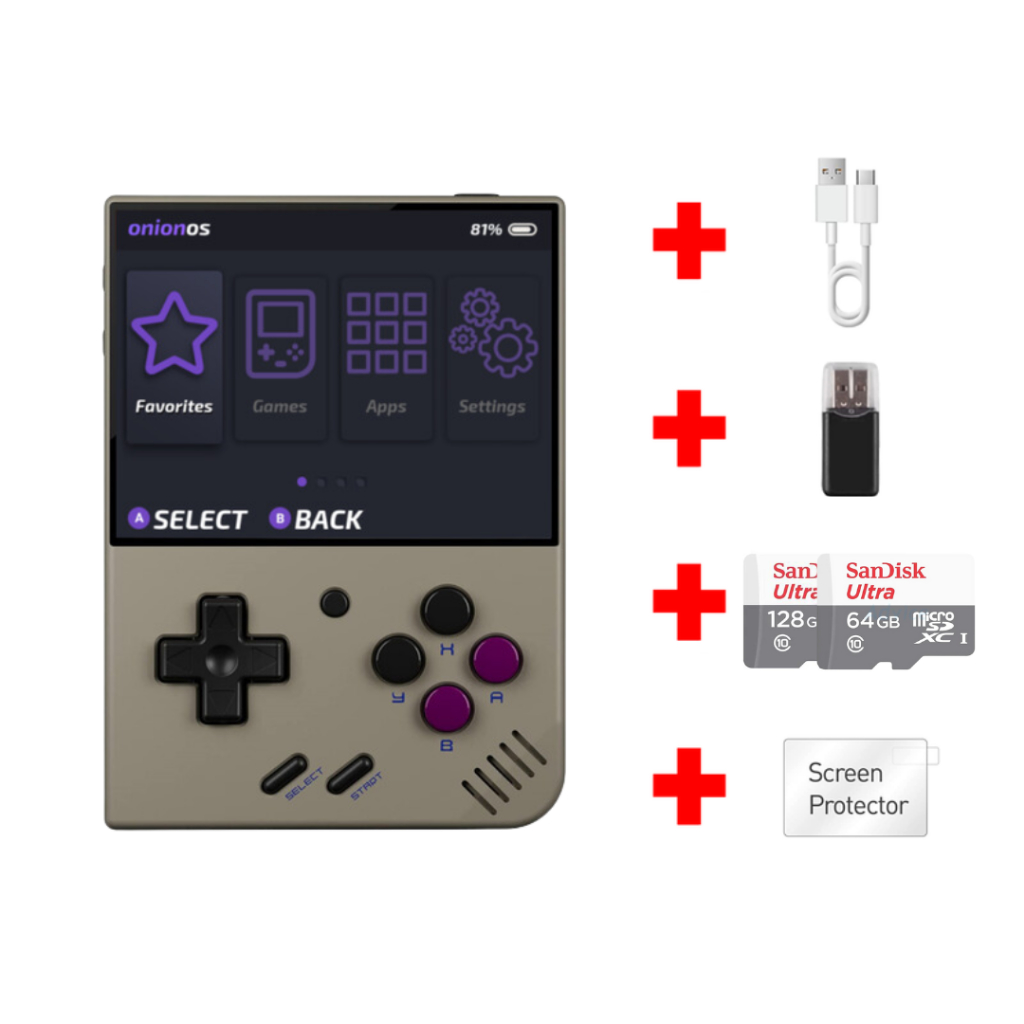 พร้อมส่ง Miyoo mini plus v3 +กระเป๋า พร้อมเล่นได้เลย Onion OS Mini ...