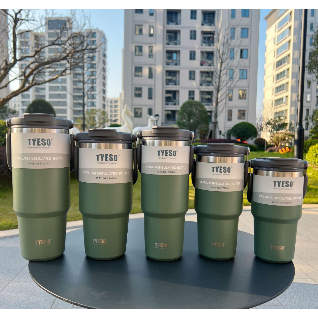 แก้วเก็บอุณหภูมิ TYESO ขนาด 20/25/30/35/40OZ ของแท้ แก้วเก็บอุณหภูมิร้อน/เย็น | Shopee Thailand
