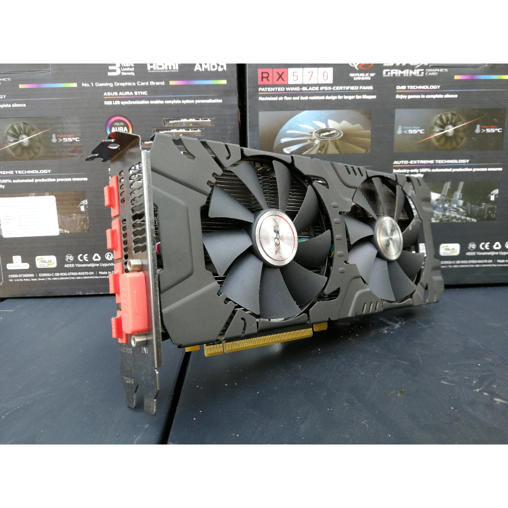 การ์ดจอ AMD RX580 4G-8G//RX570 4G-8G//RX480 4G-8G//RX470 4G-8G มือสอง ต่อไฟเพิ่ม 8พิน | Shopee ...