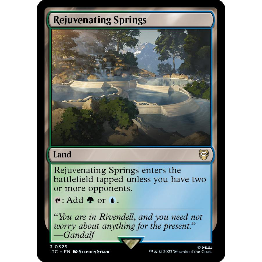 Rejuvenating Springs การ์ด Magic The Gathering ของแท้ จากชุด The Lord ...
