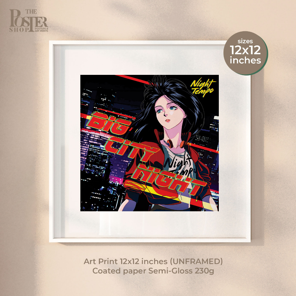 Night Tempo Posters 80's retro culture - japan city pop style โปสเตอร์ ...