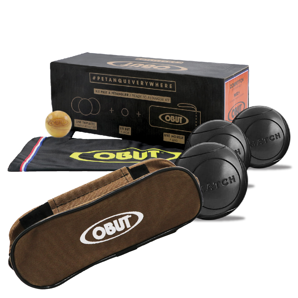 OBUT ลูกเปตอง สำหรับฝึกซ้อมกีฬา Petanque Match Black รุ่น 374129 Set3 ...