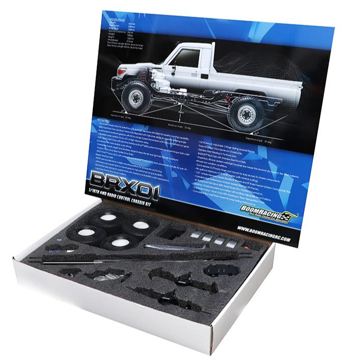 Boom Racing 1/10 4WD Radio Control Chassis Kit w/ Killerbody LC70 Hard ...