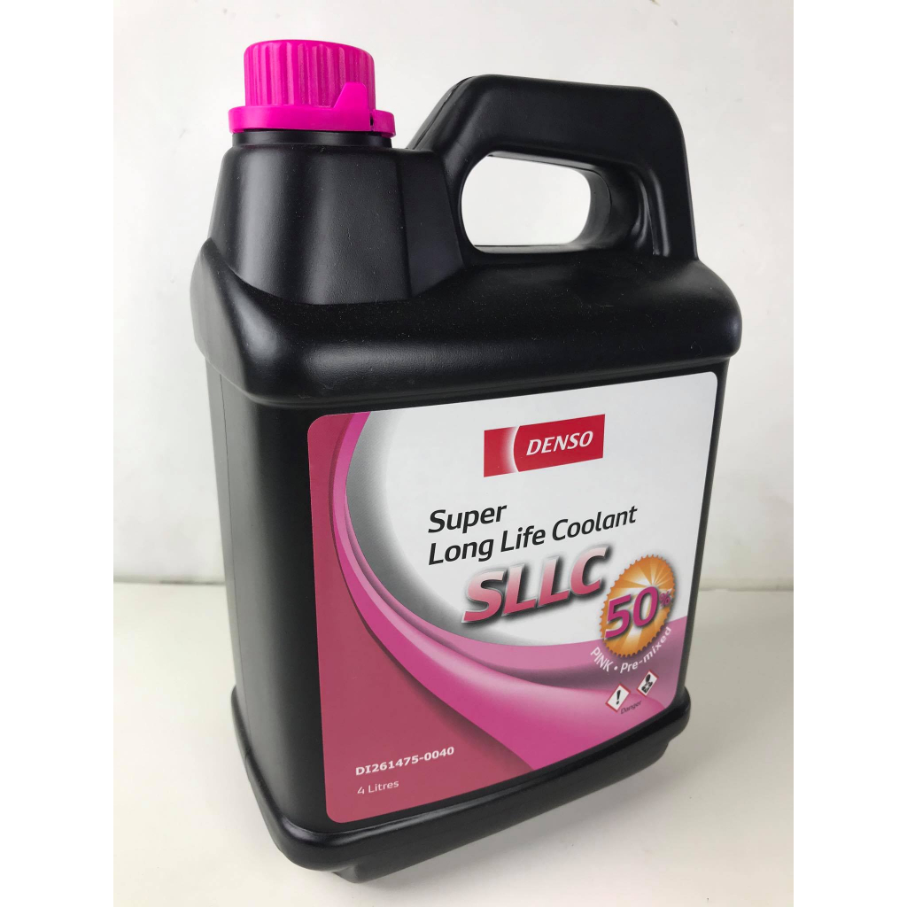 น้ำยา หม้อน้ำ สีชมพู ขนาด 4 ลิตร CL0001 สำหรับรถ โตโยต้า DENSO แท้ รหัส DI261475-0040 Super long ...