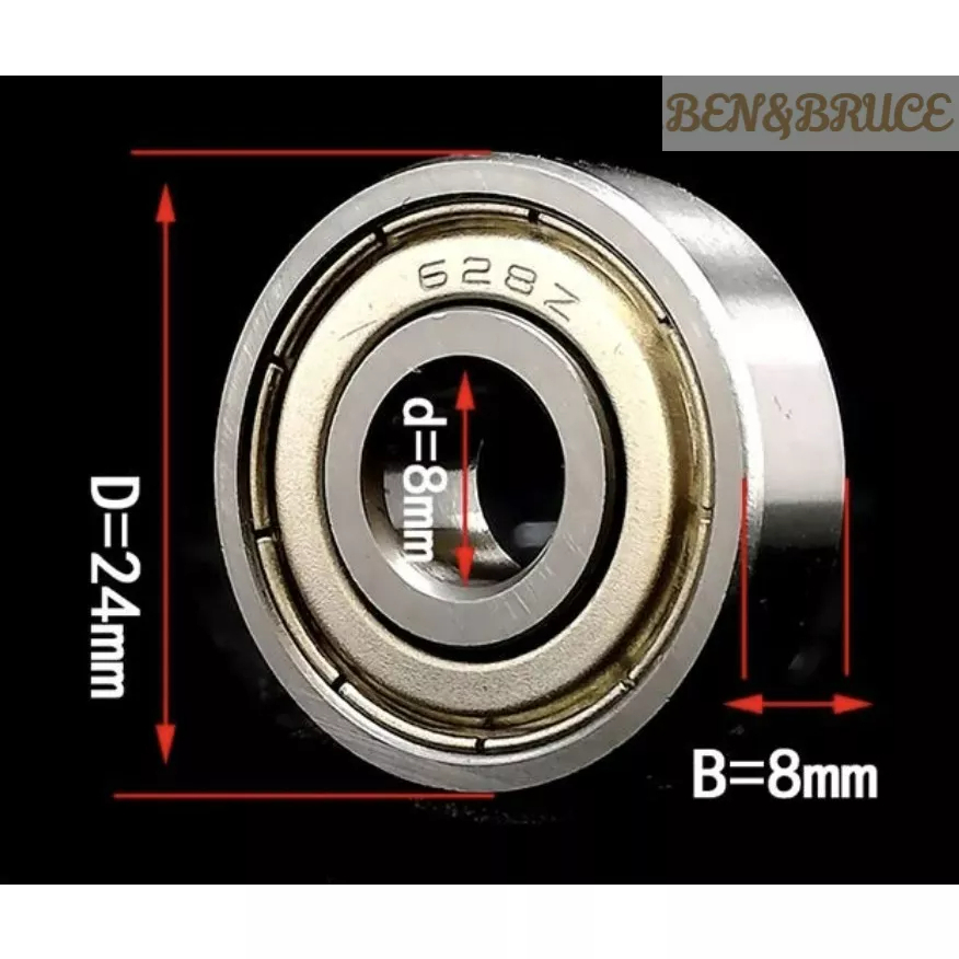 ลูกปืน 628 ตลับลูกปืน 628Z ตลับลูกปืนพัดลม 628Z เสียงเงียบ ยางรองตลับ ...