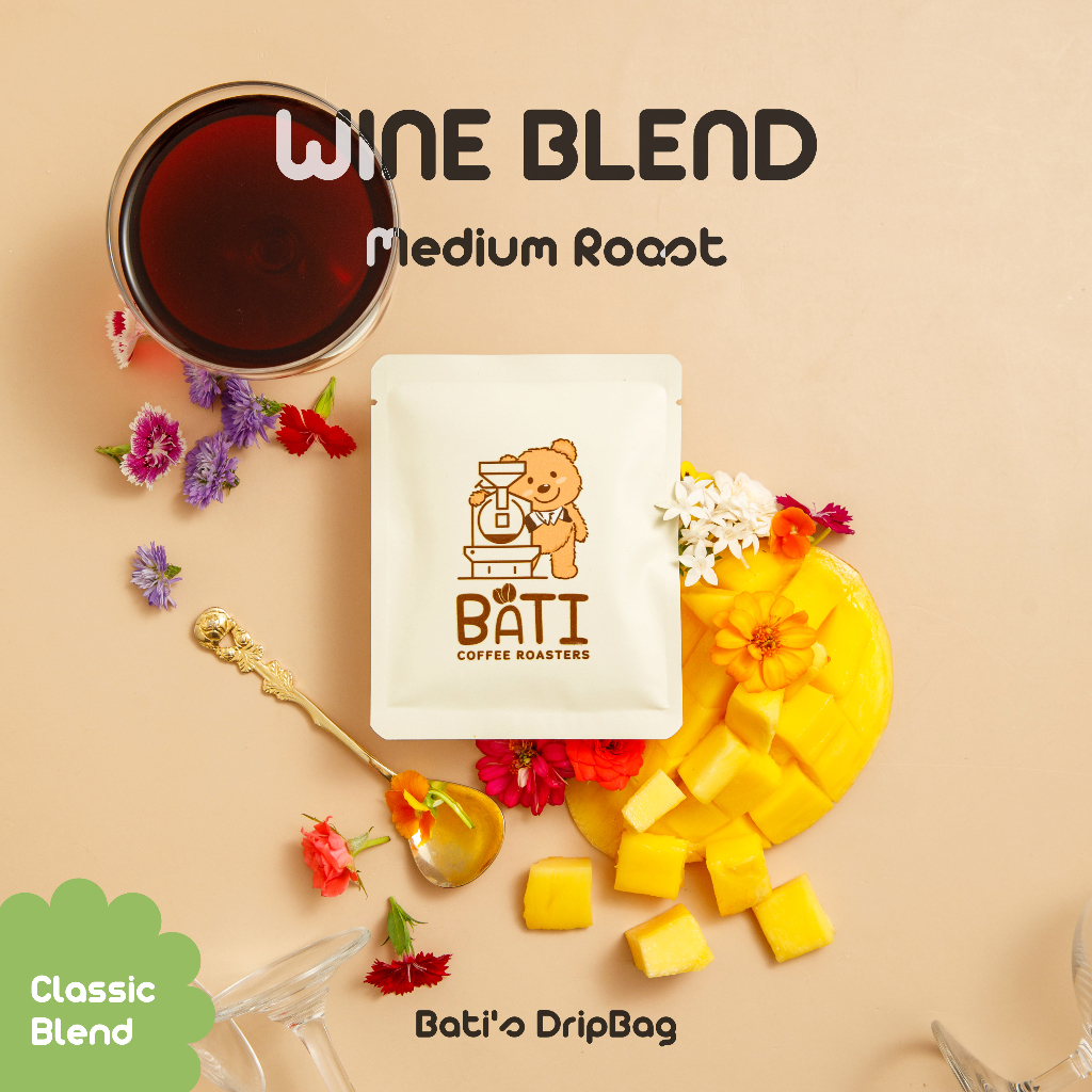 กาแฟ drip bag คั่วกลาง Bati Coffee Roasters - BATI'S WINE BLEND【Thai ...