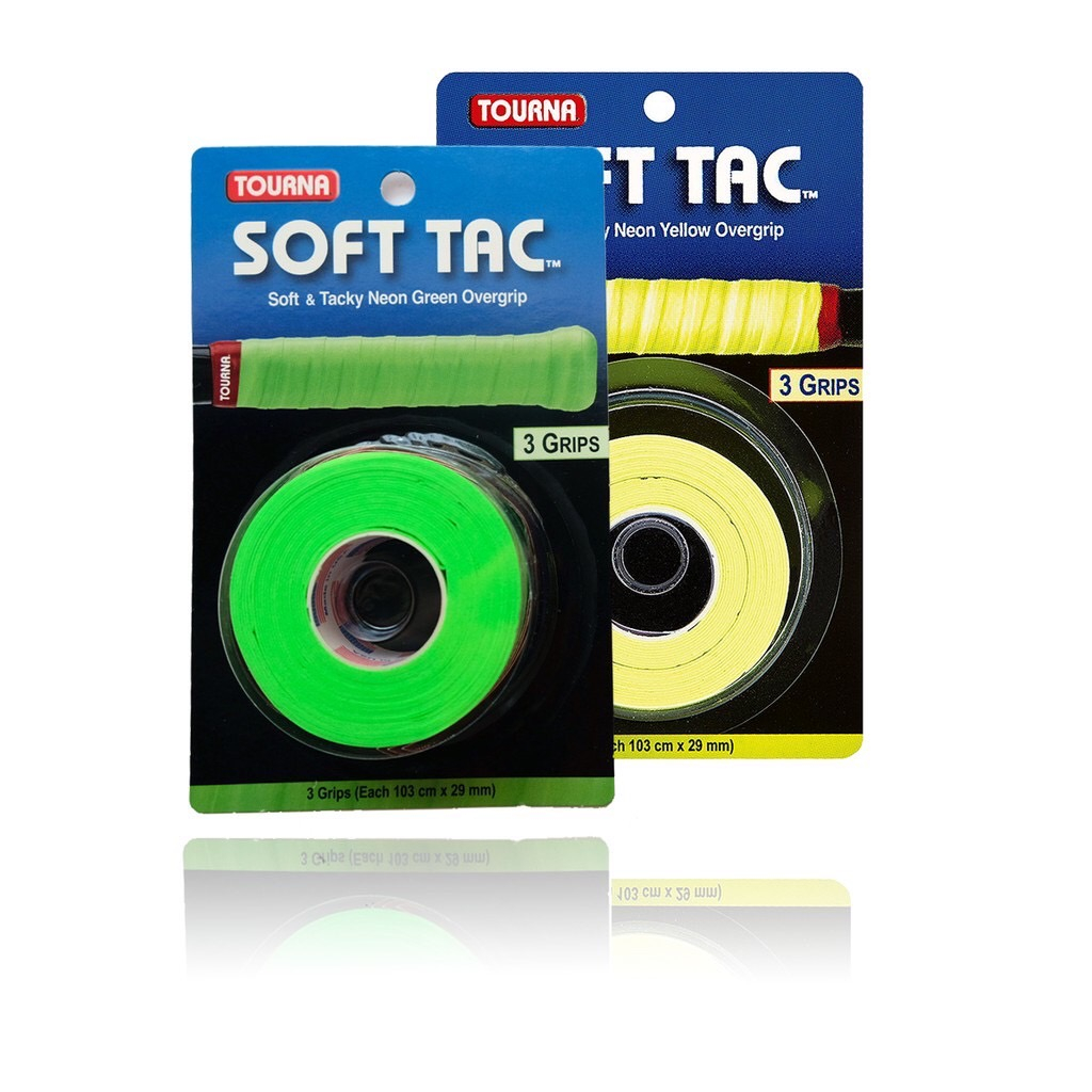 TOURNA SOFT TAC Soft&Tacky Overgrip (3 GRIP) 1 แพ็ค/3 ชิ้น กริบเทปพัน ...
