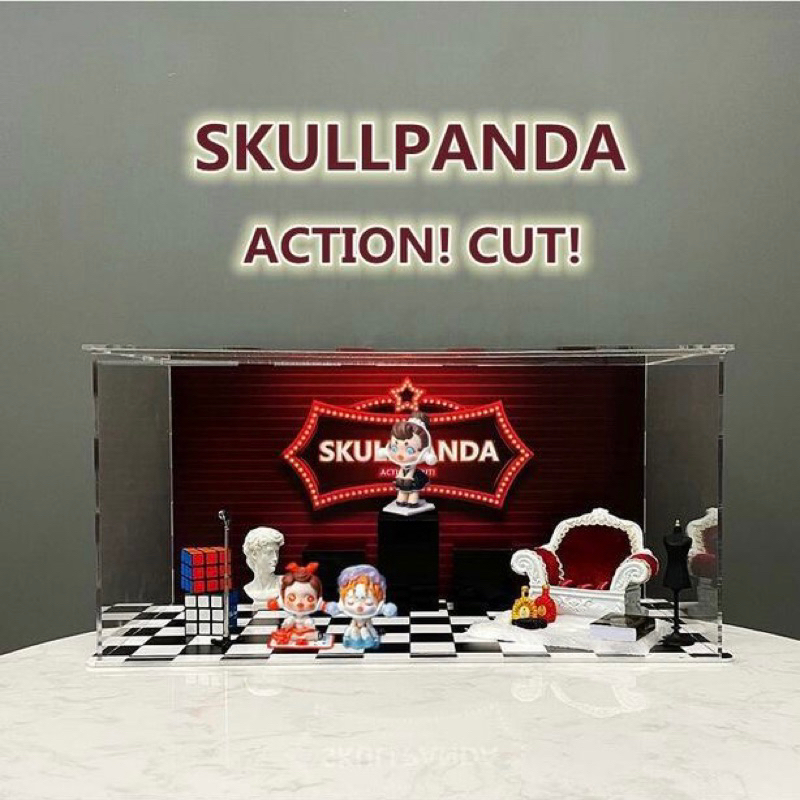 ตู้โชว์ SKULLPANDA ACTION CUT SERIES 🎬 กล่องอคิลิค พร้อมอุปกรณ์ประกอบ ...