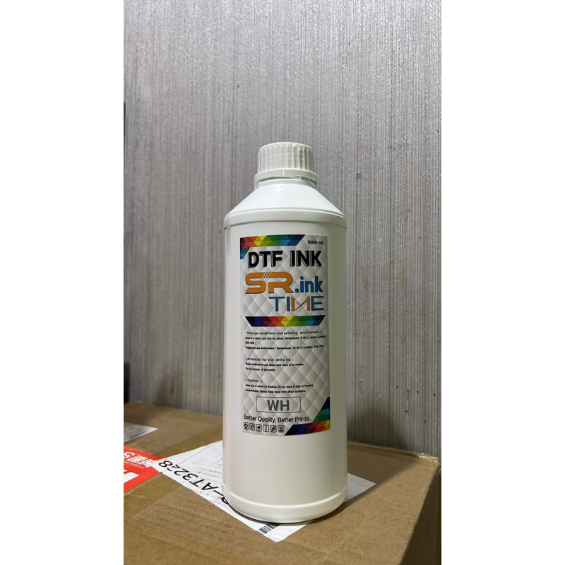 น้ำหมึกพิมพ์ DTF-DFT INK สีขาว WH ขนาด 1000ML สินค้าพร้อมส่ง สีสด คมชัด ราคาประหยัด คุณภาพสูง ...