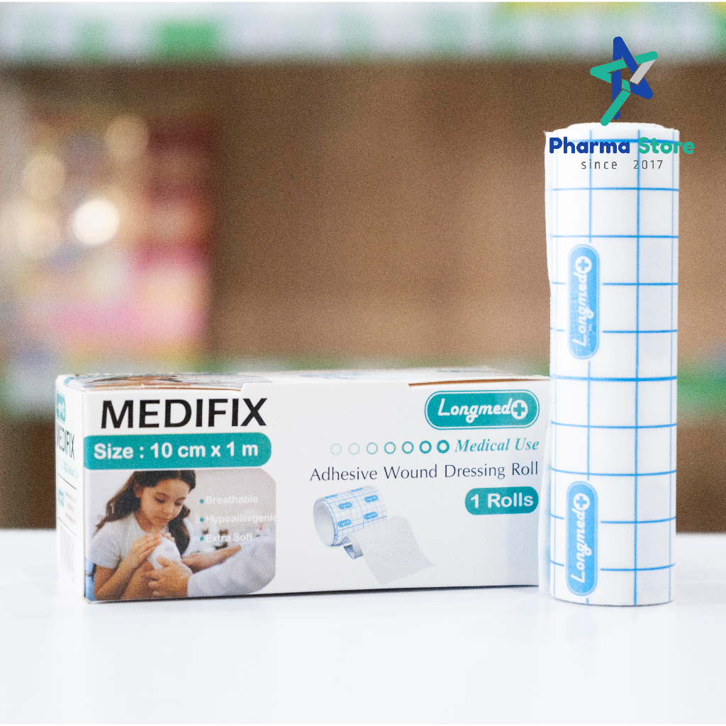 Longmed Medifix [10cmx1m] เทปแต่งแผล ใยสังเคราะห์ ชนิดไม่กันน้ำ ตัดได้ ...