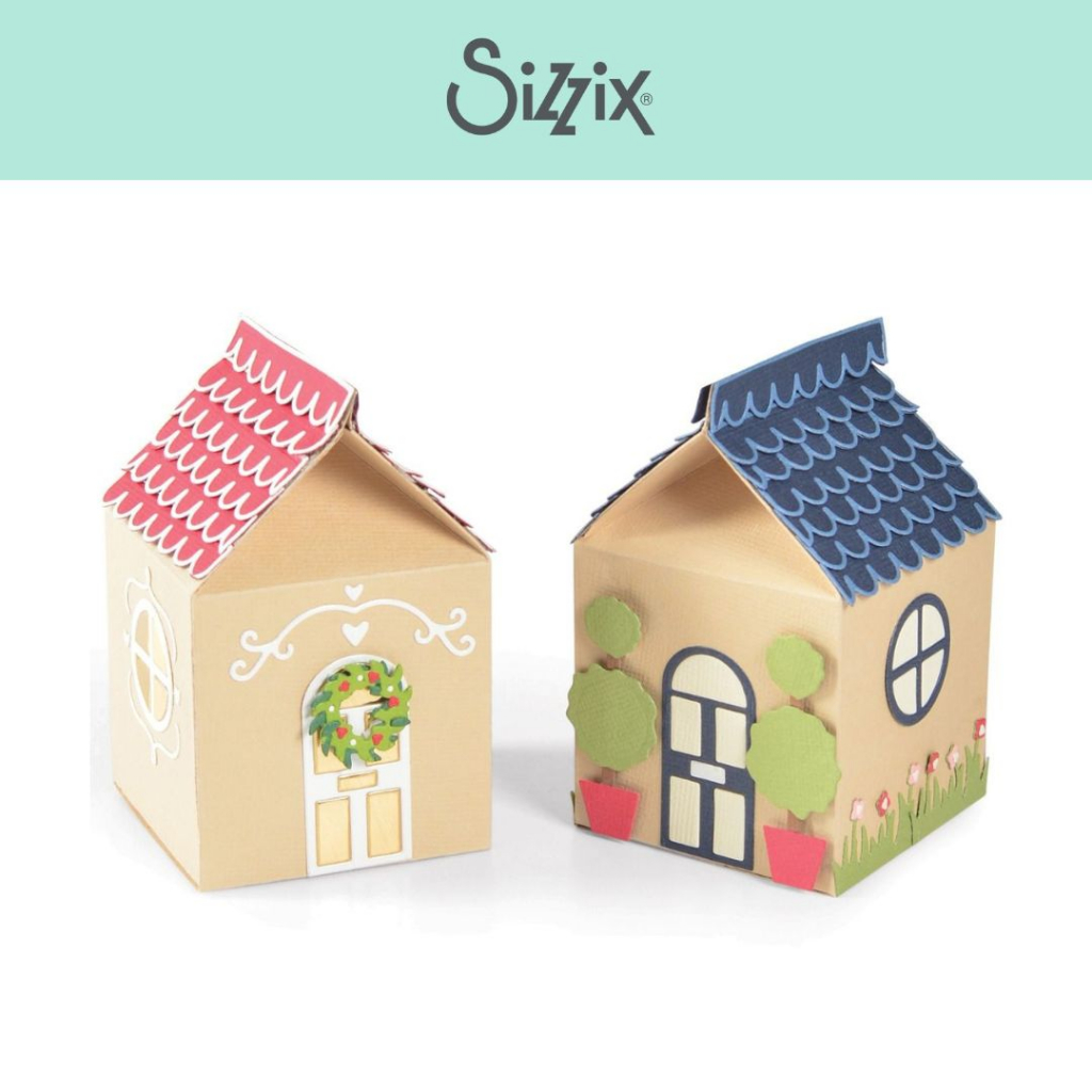 Sizzix Thinlits Die Set 21PK - Seasonal House Gift Box แบบบ้าน | Shopee Thailand