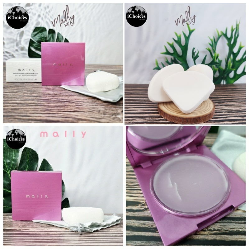 [Mally Beauty] Evercolor Poreless Face Defender with Sponge 13g พอร์เลส เฟซ ดีเฟนเดอร์ ไพรเมอร์ ...