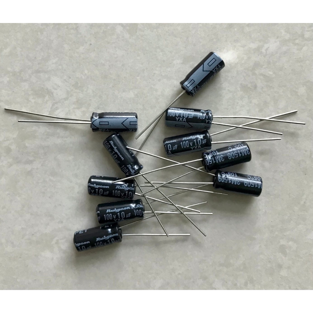 10UF 100V DIP Rubycon ( 1 ชุด มี 20 ตัว ) | Shopee Thailand