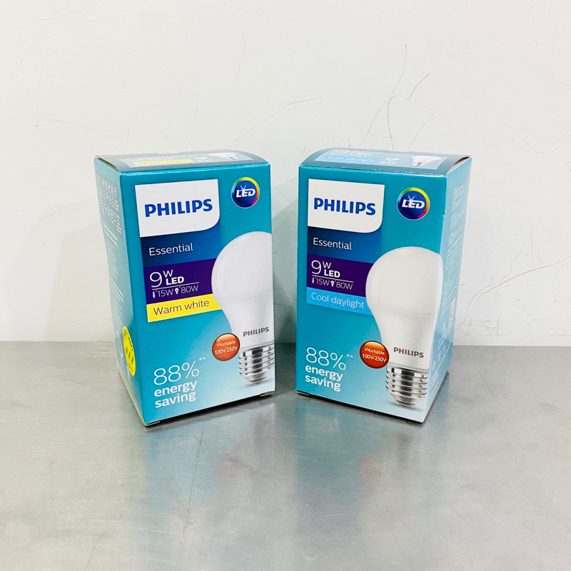 PHILIPS หลอด LED BULB 9W ขั้ว E27 รุ่น ESSENTIAL | Shopee Thailand