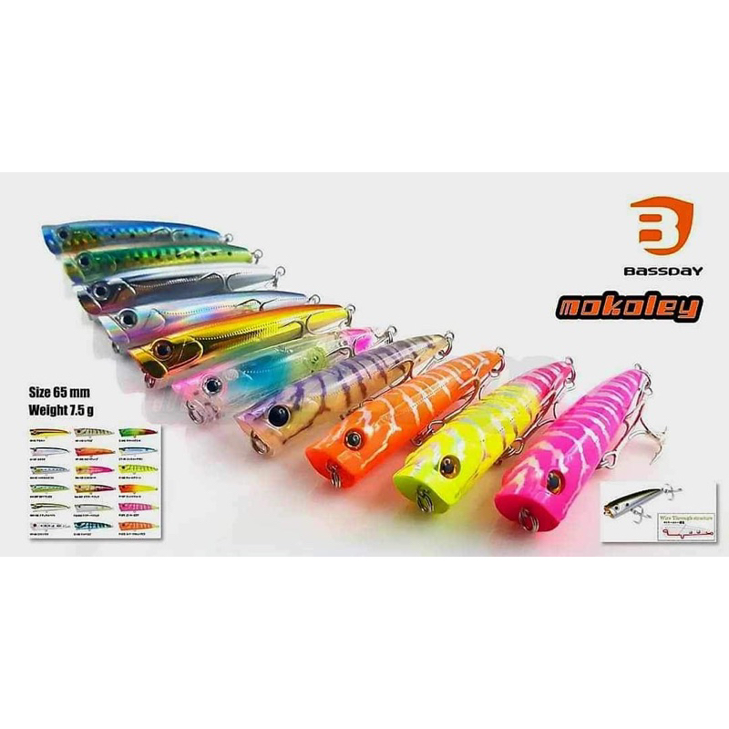 BassDay เหยื่อ Popper BassDay เหยื่อ Popper รุ่น BACKFIRE | Shopee Thailand