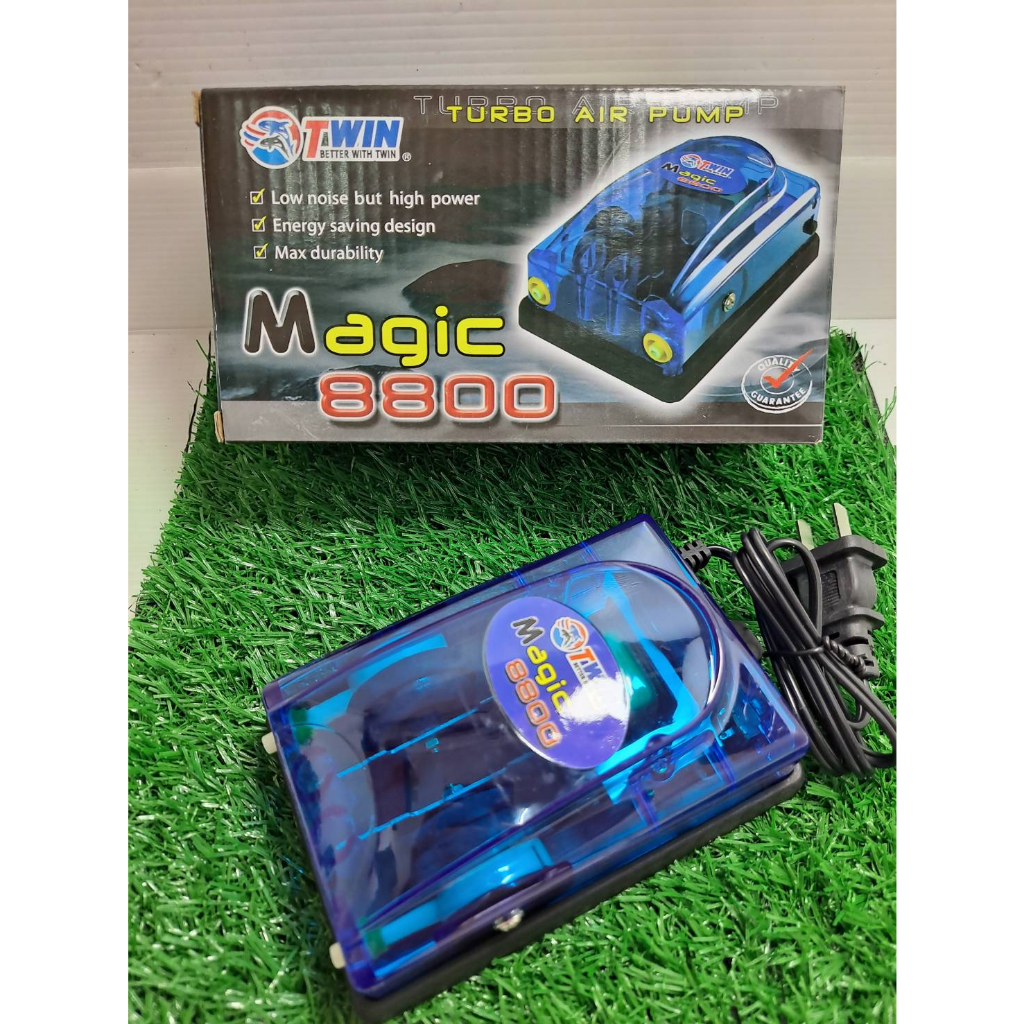 ปั๊มลม MAGIC-8800,6600 ปั๊มออกซิเจน 3W,5W ปั้มลมเพิ่มอ๊อคซิเจนในตู้ปลา ...