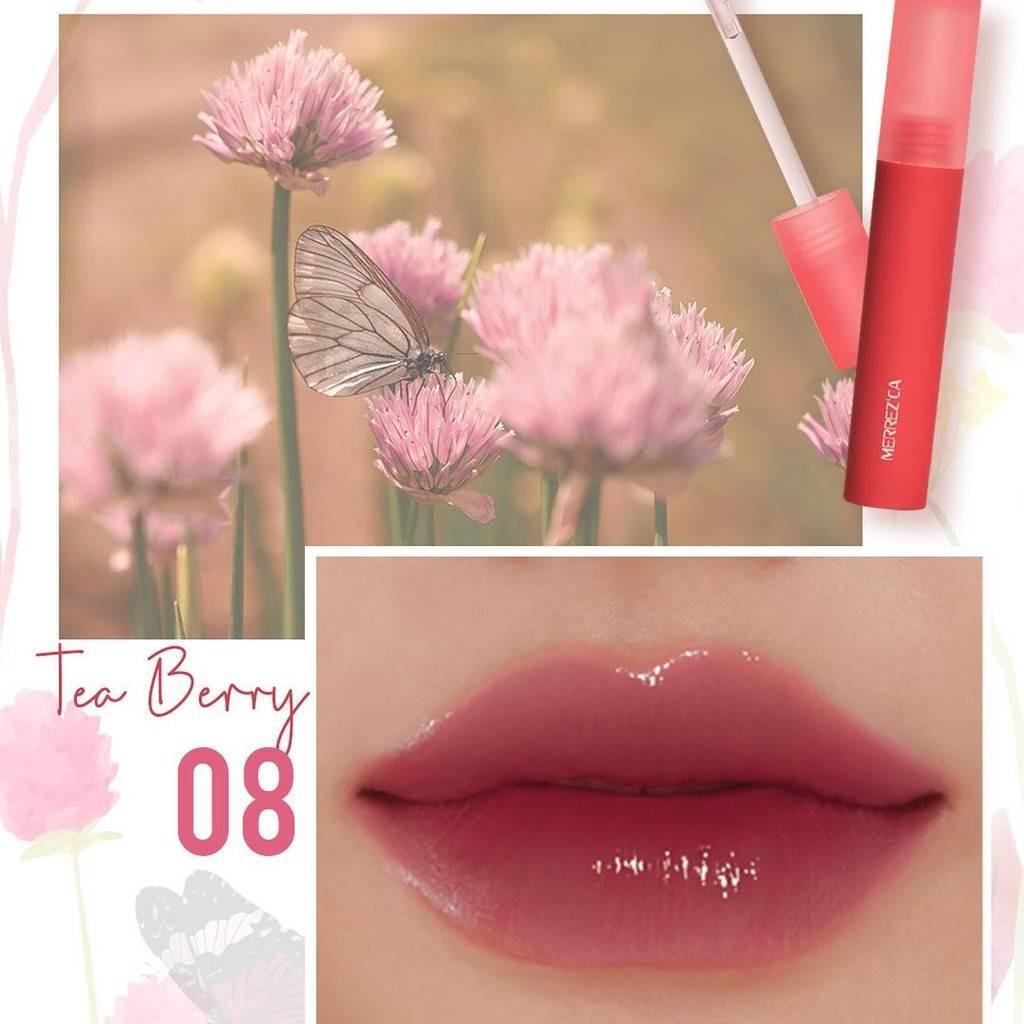 ลิปทินท์ ปากฉ่ำ Merrezca Glow Ink Color Lip Tint 5g. เมอร์เรซกา โกลว์ อิงค์ ติดทน สีชัด | Shopee ...