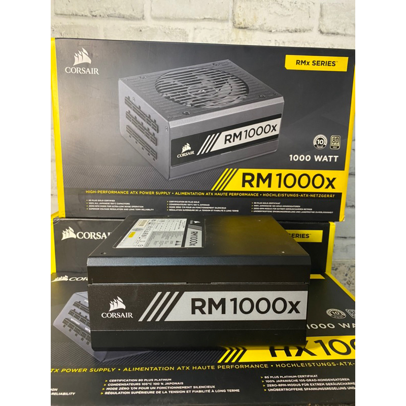 CORSAIR RM 1000X 1000W 80 PLUS GOLD พร้อมกล่อง สภาพสวยๆ สายครบ | Shopee ...