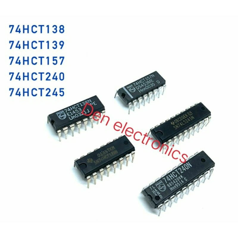 IC 74HCT138 74HCT139 74HCT157 74HCT240 74HCT245. ขาแหลมลงปริ้น สินค้า ...
