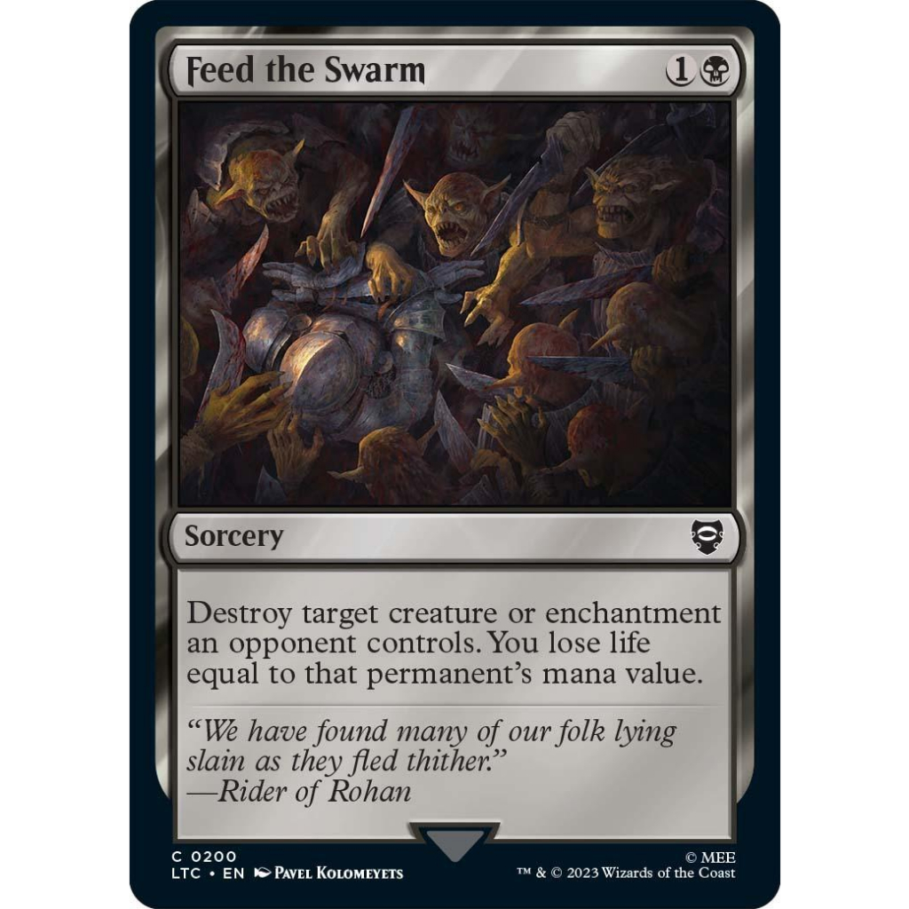 Feed the Swarm การ์ด Magic The Gathering ของแท้ จากชุด The Lord of the ...