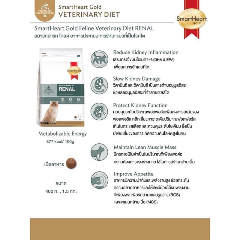 (แมว) Smart Heart Gold Renal และ Urinary 1.5kg | Shopee Thailand