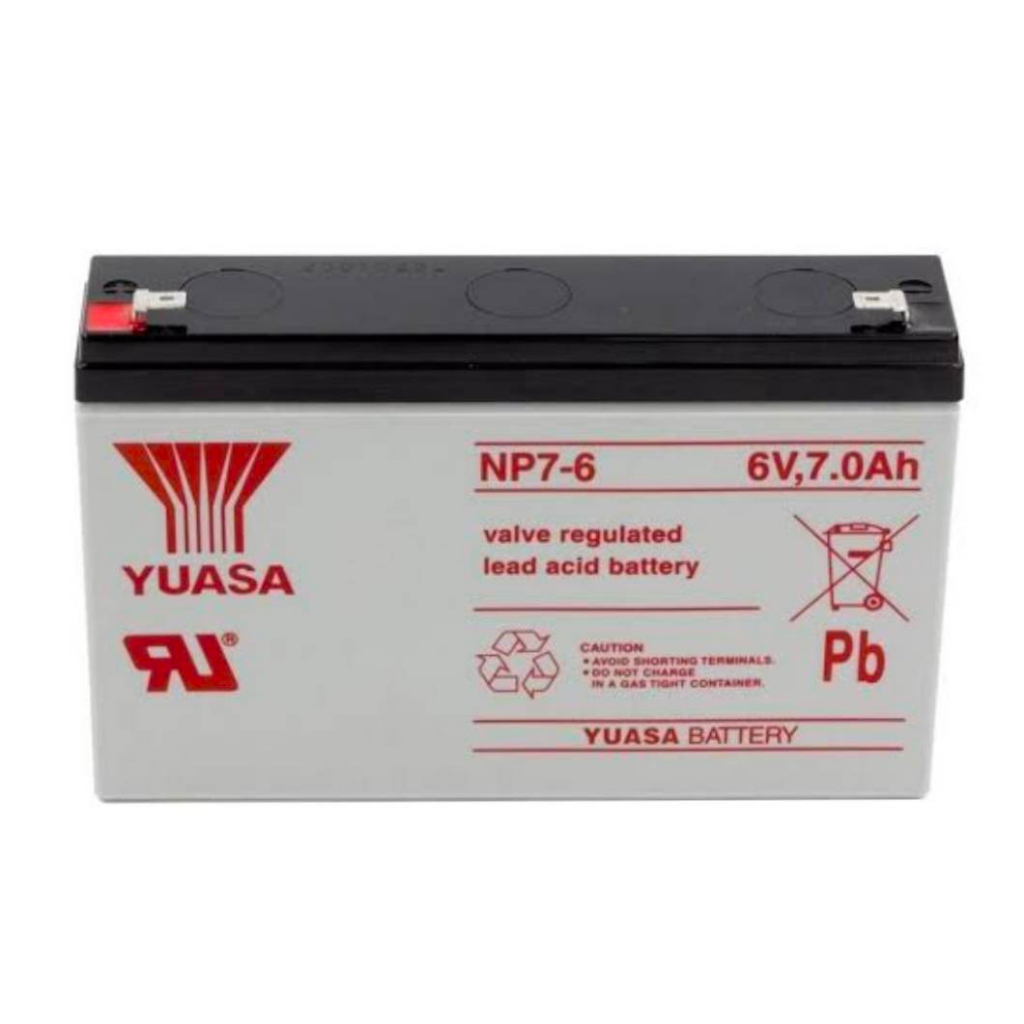 แบตเตอรี่แห้ง YUASA NP7-6 (6V 7Ah) | Shopee Thailand