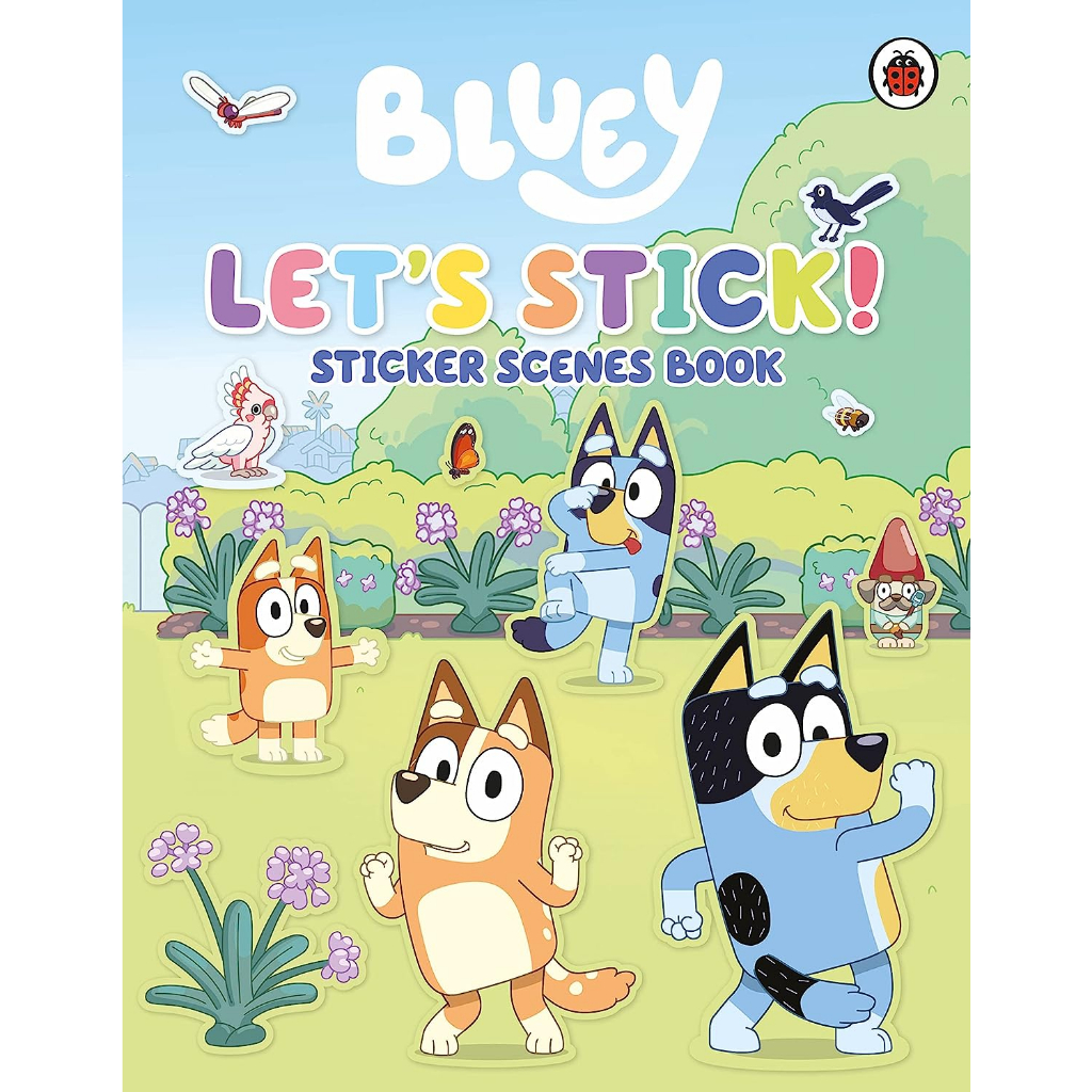 Bluey: Let's Stick! Sticker Scenes Book - Bluey Super sticker scenes ...