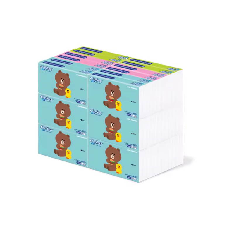 Cellox Purify Pocket Pack Facial Tissue x 6 Packs.เซลล็อกซ์ พิวริฟาย ...