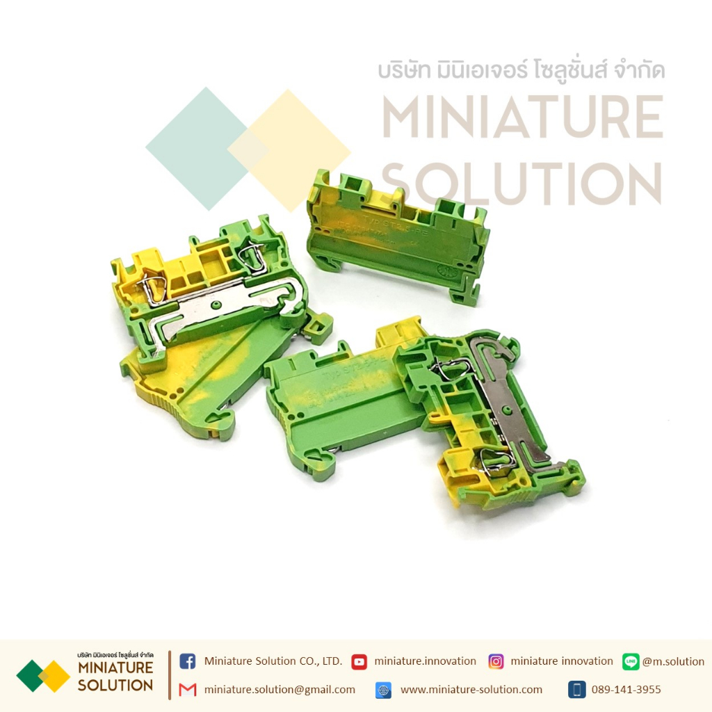 ST Terminal Block rail type screw-free spring terminal เทอร์มินอลสปริง ... ST Terminal Block rail type screw-free spring terminal เทอร์มินอลสปริง ...