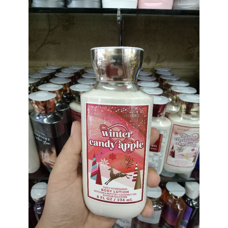 Bath & Body Works Winter Candy Apple Body Lotion 236ml. ของแท้ | Shopee ...