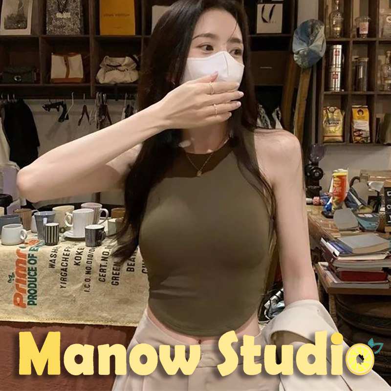 สปอร์ตบรา เสื้อกล้าม สายเดี่ยว บราสายเดี่ยวแบบสวม 932# Manow.studio | Shopee Thailand