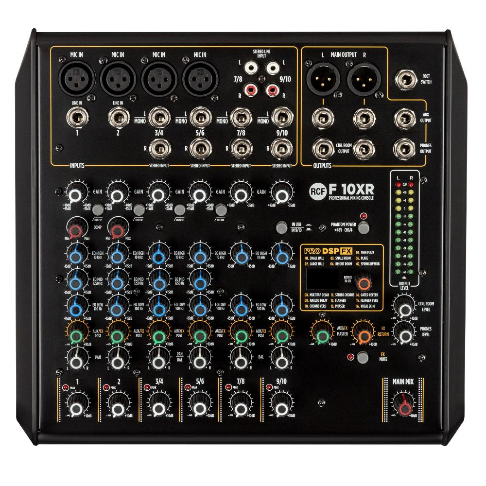 RCF F10XR *ของแท้ประกัน1ปี* 10-Channel USB Mixer/Audio Interface with ...