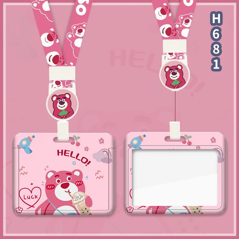 พร้อมส่ง สายคล้องบัตร ที่ใส่บัตร สายคล้องโทรศัพท์ สายคล้องคอ ลายการ์ตูน ...