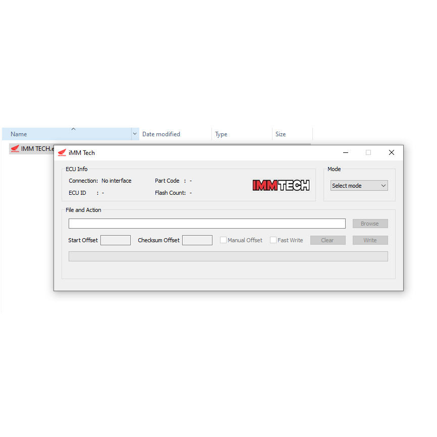 โปรแกรม IMM Tech อัดไฟล์ click 125-150. PCX150ได้ โปรแกรมรีแมพ รีแมพ ...
