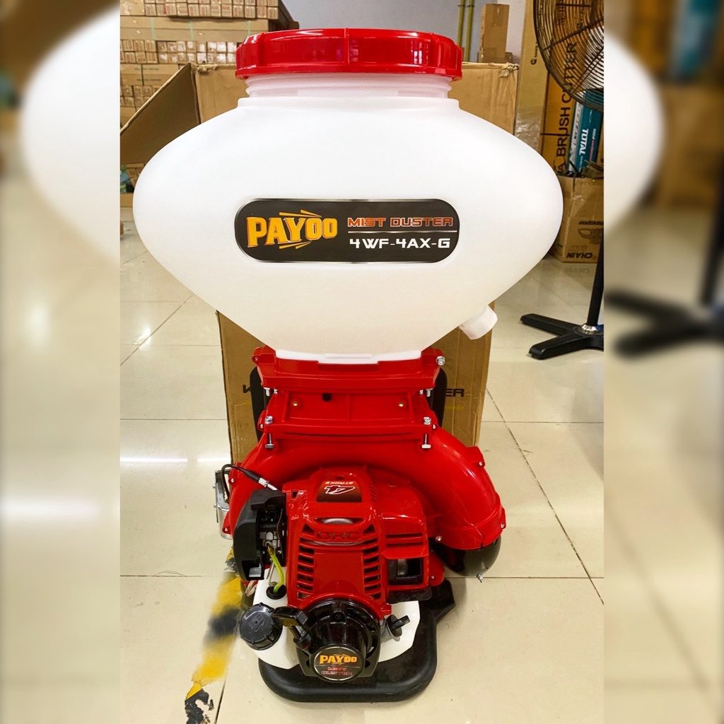 PAYOO เครื่องพ่นปุ๋ย เมล็ด รุ่น 4WF-4AX-G 26 ลิตร เครื่องยนต์ 4จังหวะ ( สีแดง / สีใส ) 2.84 ...