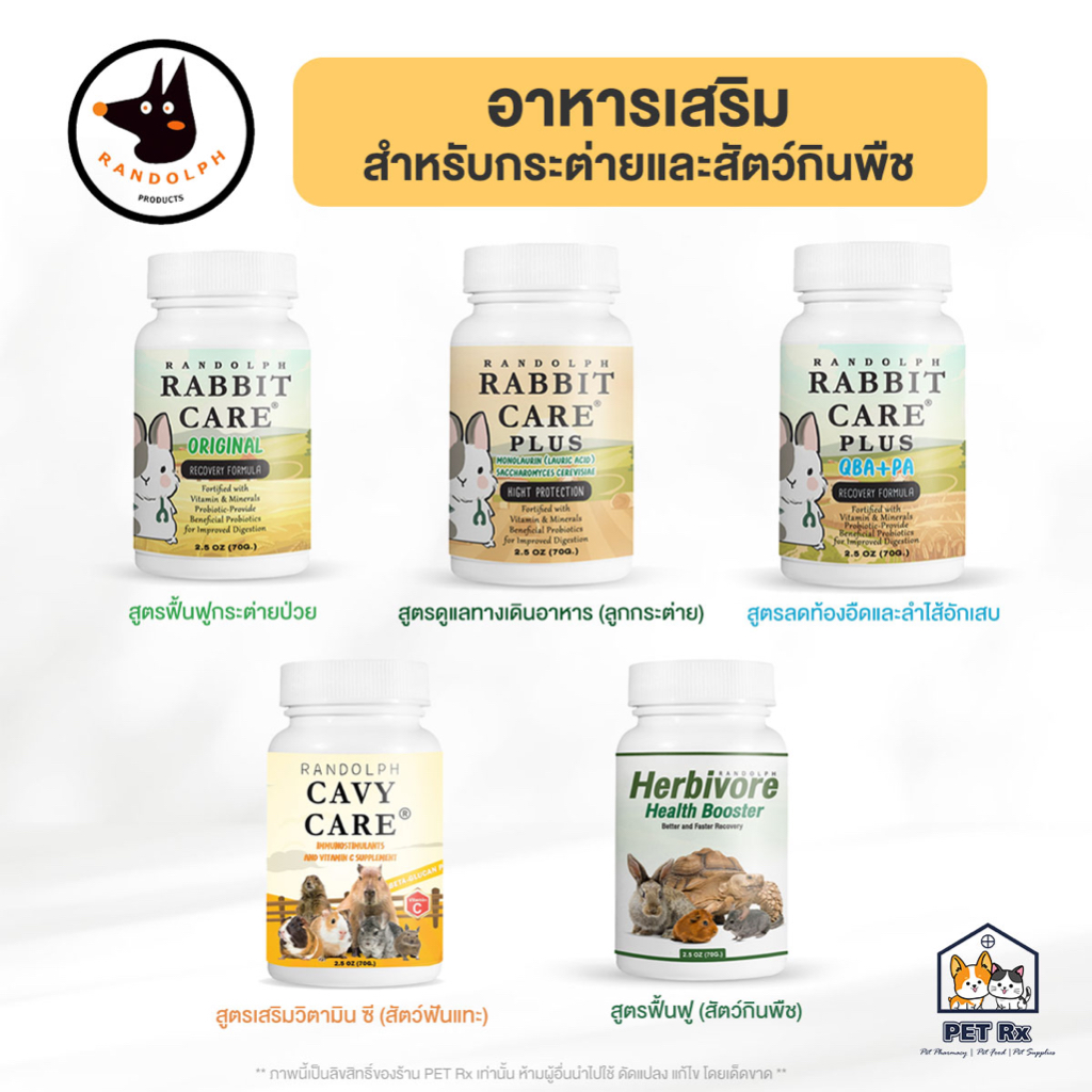 Randolph: [แท้💯] Rabbit Care (PLUS) / Cavy Care / Herbivore Health ...