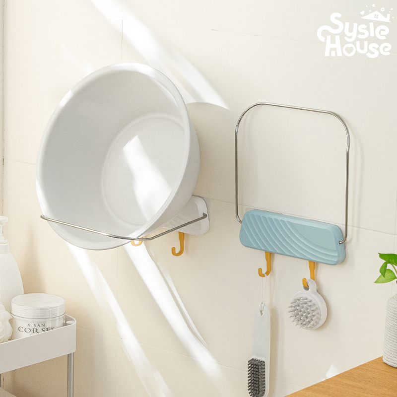 Sysie House ที่แขวนกะละมัง ที่แขวนอเนกประสงค์ แบบติดผนัง ไม่ต้องเจาะ ...