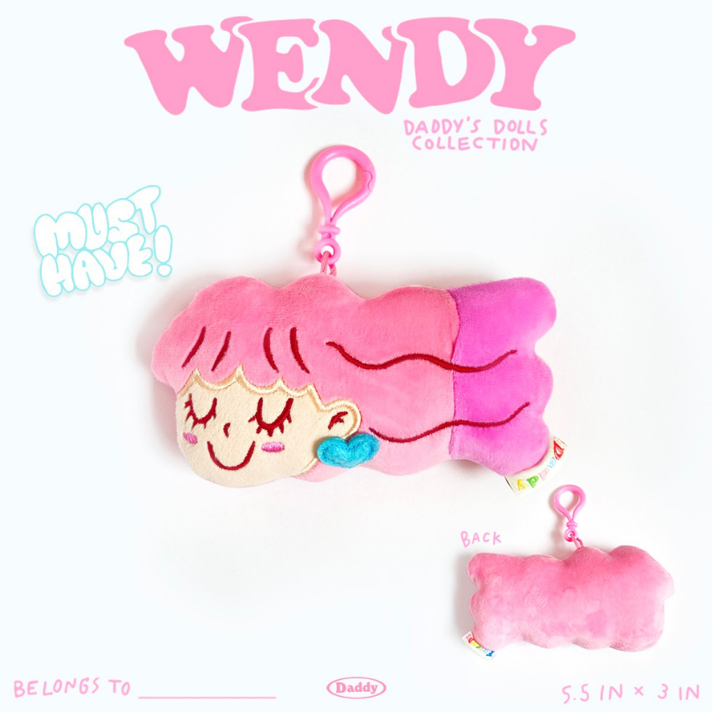 DADDY | Little Wendy Doll Keychain ตุ๊กตาพวงกุญแจรูป Wendy สีชมพู ...