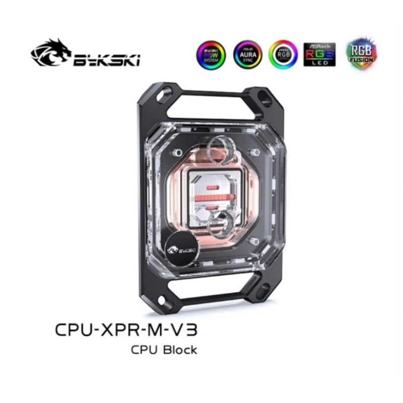 (พร้อมส่ง)BYKSKI CPU WATER BLOCK AM4 AM5 บล็อคน้ำซีพียูตัวใหม่ รุ่น CPU ...