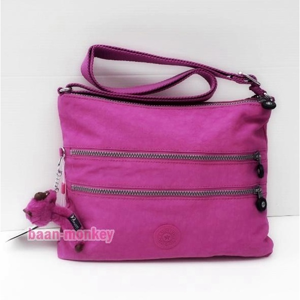 Kipling ของแท้จากเบลเยี่ยม กระเป๋าสะพาย Kipling Alvar Pink Orchid ...