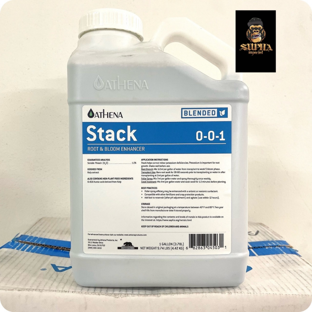Athena Stack 0-0-1 สารสกัดจากสาหร่าย ปุ๋ยเพิ่มความแข็งแรงของรากและเพิ่มคุณภาพผลผลิต สำหรับฉีดพ่น ...