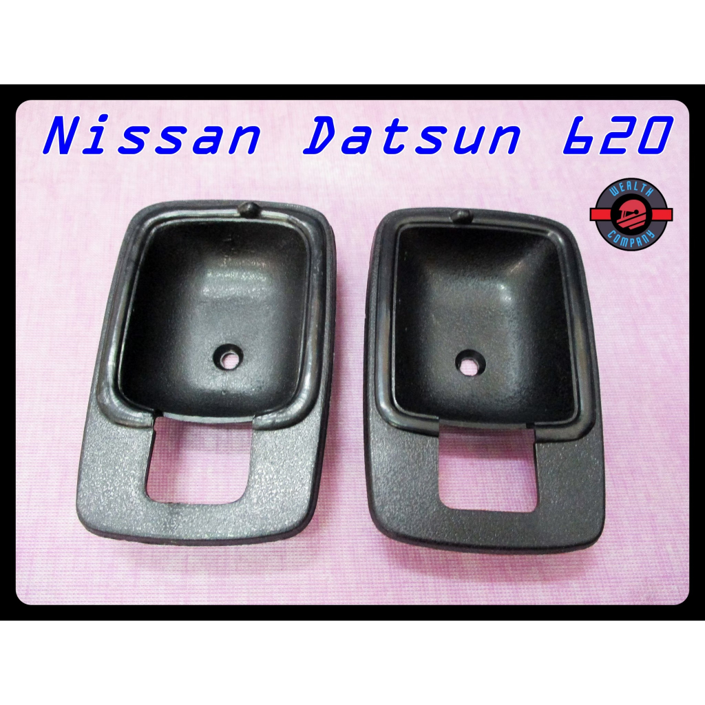 เบ้ารองมือเปิดใน "สีดำ"( ซ้าย+ขวา ) Nissan Datsun 620 // Door Handle ...