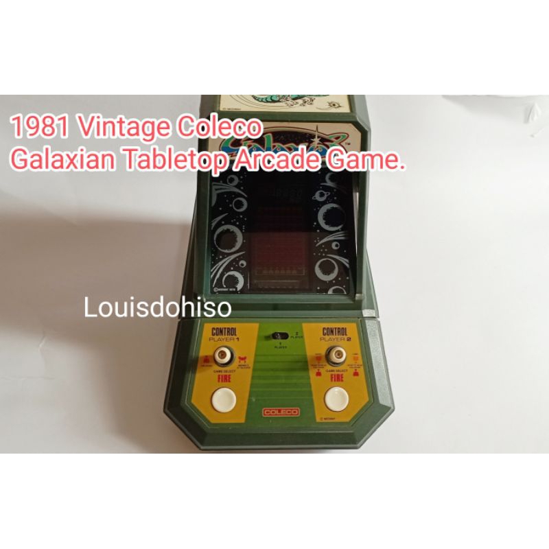 1981 Vintage Nintendo America Coleco Galaxian Tabletop Arcade Game เกม ...
