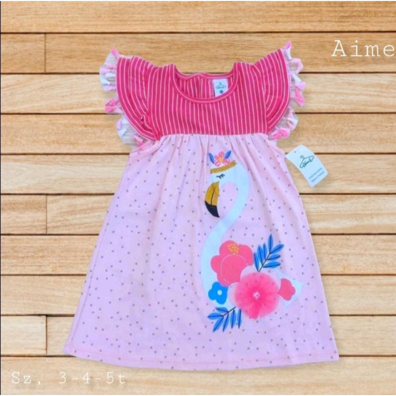 🌈ชุดเดรส เสื้อผ้าเด็ก ฟามิงโก้ แมวมาลี🐱 งานสวยมาก ผ้าดีมาก 🌟งานแบรนด์ ...