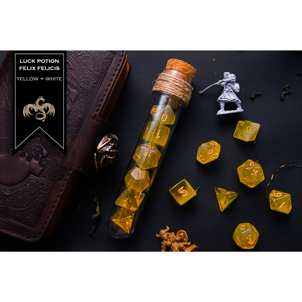 Potion Flask with Dice Set of 7 | ลูกเต๋า Dice For DnD D&D MTG RPG TRPG ...