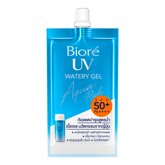 BIORE UV Aqua Rich Watery Gel SPF50+ PA++++ 7ml.บิโอเร ยูวี อะควา ริช ...