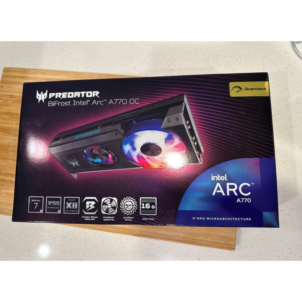 Acer Intel Arc A770 Predator BiFrost OC 16GB GDDR6 Graphics Card GPU ...