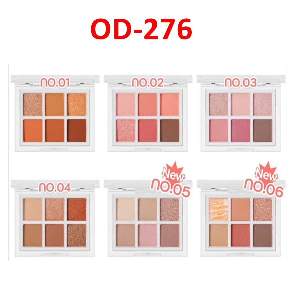 ODBO SIGNATURE EYESHADOW PALETTE OD276 4.8g.โอดีบีโอ อายแชโดว์ ซิกเนเจอร์ พาเลท (1 ชิ้น ...