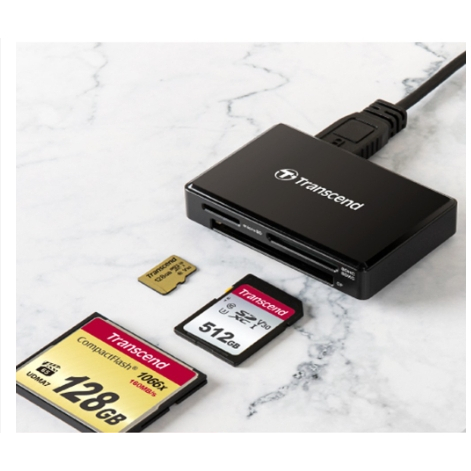 TRANSCEND CARD READER RDF8 USB 3.1 GEN 1 BLACK Card Reader รับประกัน ...