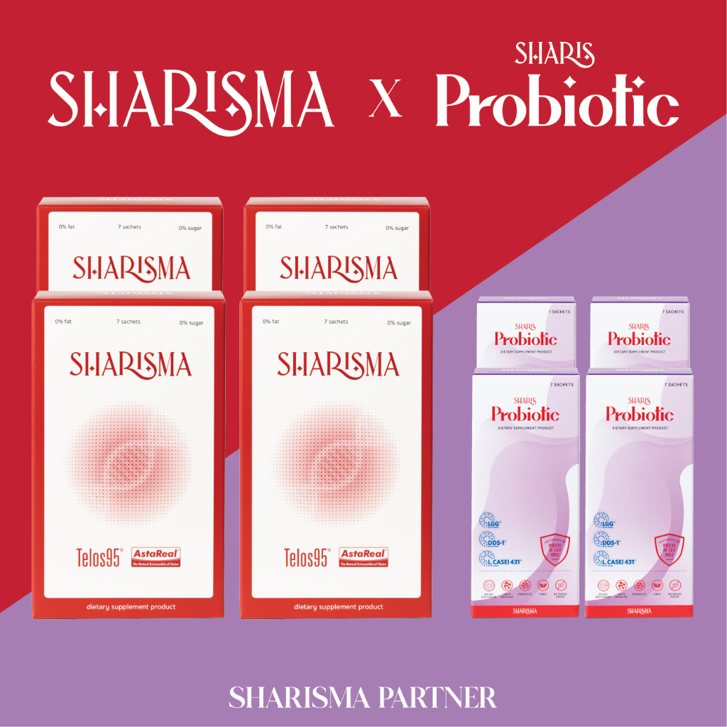 Sharisma Travelpack (ชาริชมา) 4 กล่อง + SharisProbiotic (ชาริชโพรไบโอติ ...